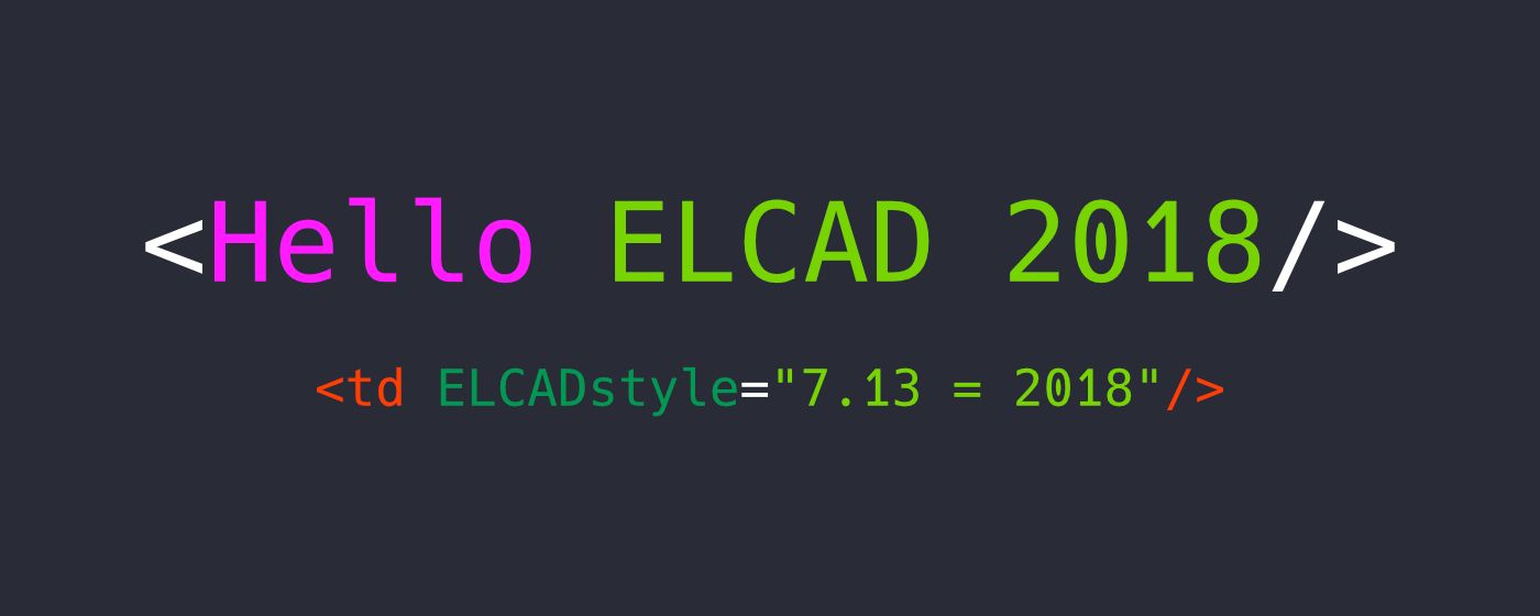 ELCAD Version 2018 - AUCOTEC